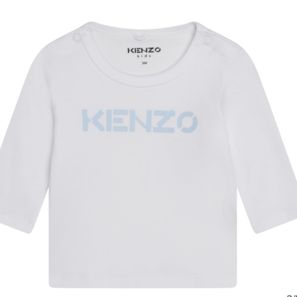 Kenzo | Shirts & Tops | New Kenzo Baby Logo Organic Cotton Tshirt ...